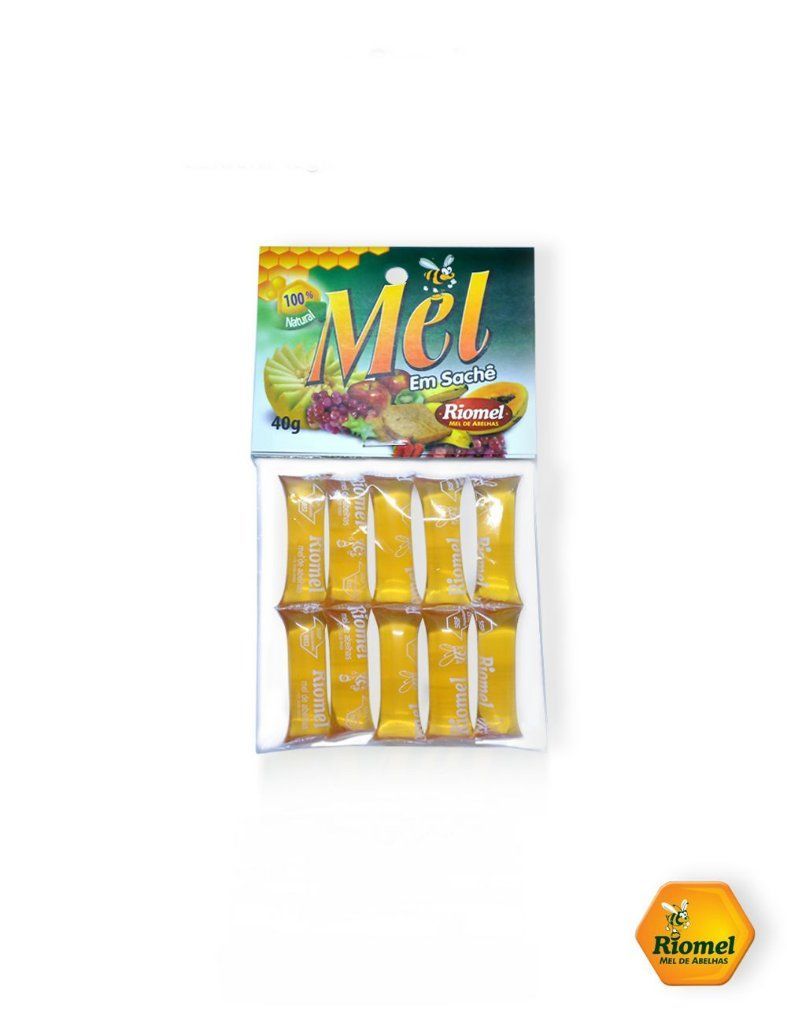 Mel em sachê 40g - Riomel - Riomel | Mel de Abelhas, Derivados do Mel e ...